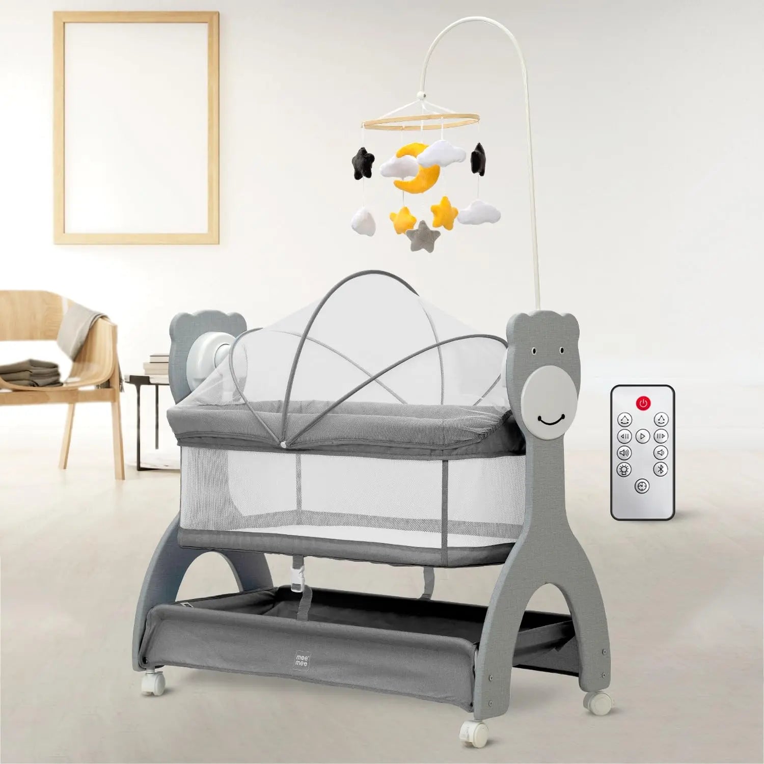 Mee Mee Sweet Love Automatic Electric Cradle for Baby | Remote Control ...